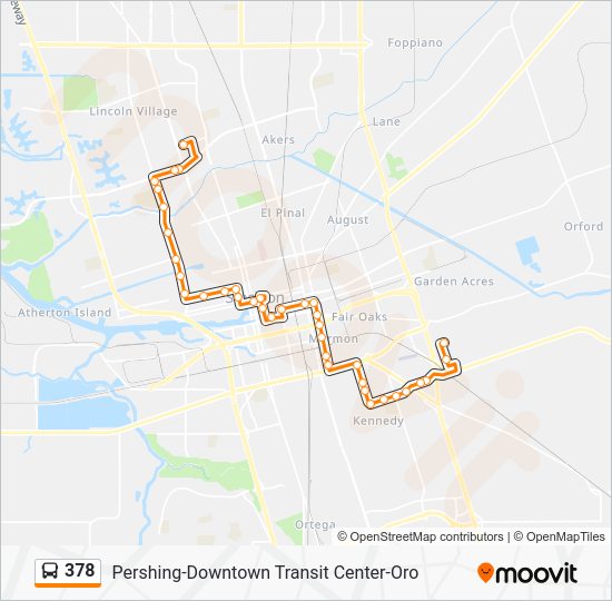 Ruta 378: horarios, paradas y mapas - Pershing-Downtown Transit Center ...
