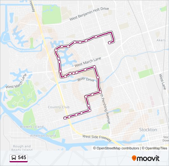 Ruta 545: horarios, paradas y mapas - (Actualizado)