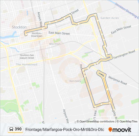 390 Route: Schedules, Stops & Maps - 99 Frontage/Marfargoa - Pock - Oro ...