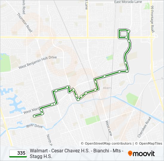 Cesar Chavez March Map