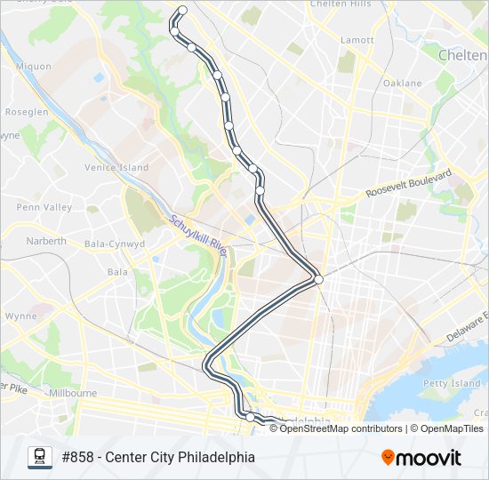 CHW Route: Schedules, Stops & Maps - #858 - Center City Philadelphia ...
