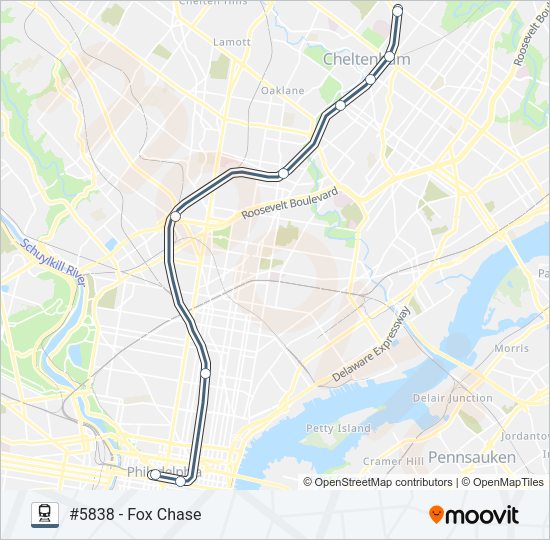 Ruta fox: horarios, paradas y mapas - #5838 - Fox Chase (Actualizado)