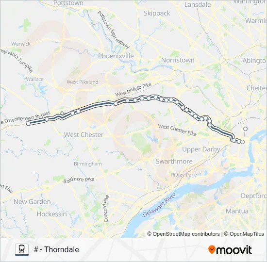 PAO Route: Schedules, Stops & Maps - # - Thorndale (Updated)
