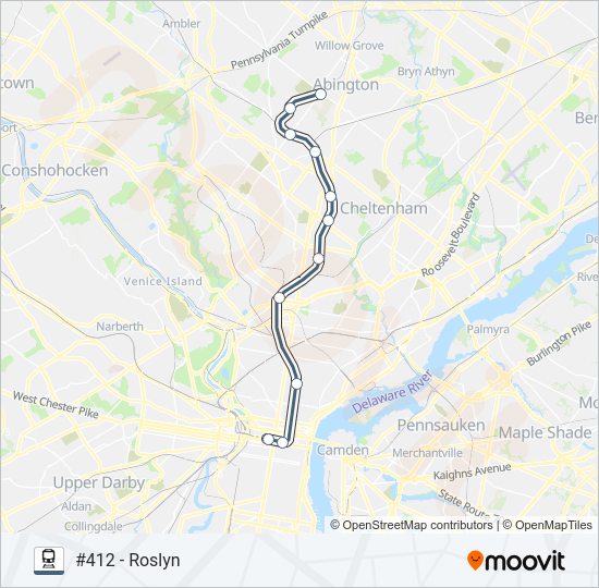 Ruta war: horarios, paradas y mapas - #412 - Roslyn (Actualizado)