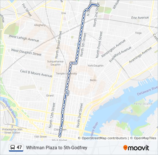 47 Route: Schedules, Stops & Maps - Market St (Updated)