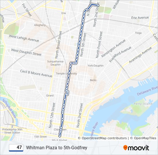 47 Route: Schedules, Stops & Maps - Market St (Updated)