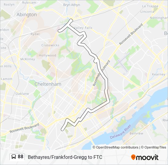 88 Route: Schedules, Stops & Maps - Holy Redeemer Hospital (Updated)