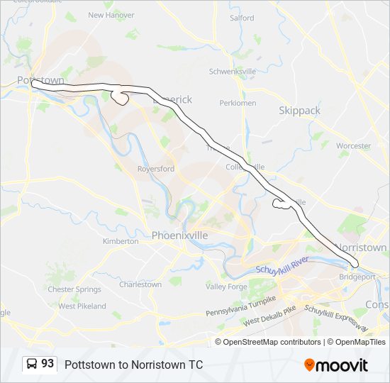 93 Route: Schedules, Stops & Maps - Pottstown High-York (Updated)