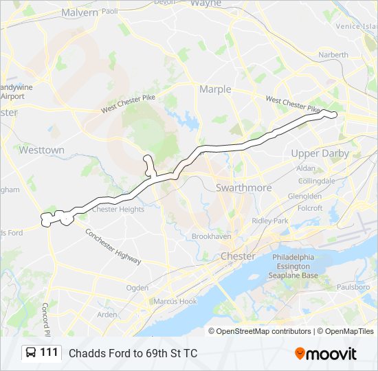 111 Route: Schedules, Stops & Maps - 69th Street Transportation Center ...