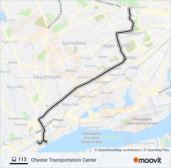 113 Route: Schedules, Stops & Maps - Chester Transportation Center ...