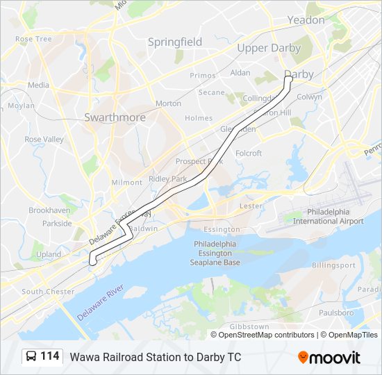 114 Route: Schedules, Stops & Maps - Chester Transportation Center ...