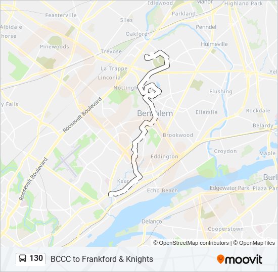 130 Route: Schedules, Stops & Maps - Neshaminy Mall (Updated)