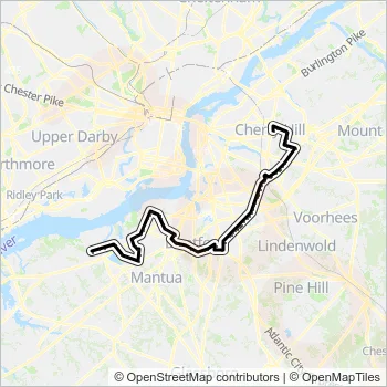 455 Route: Schedules, Stops & Maps - Cherry Hill Mall (Updated)
