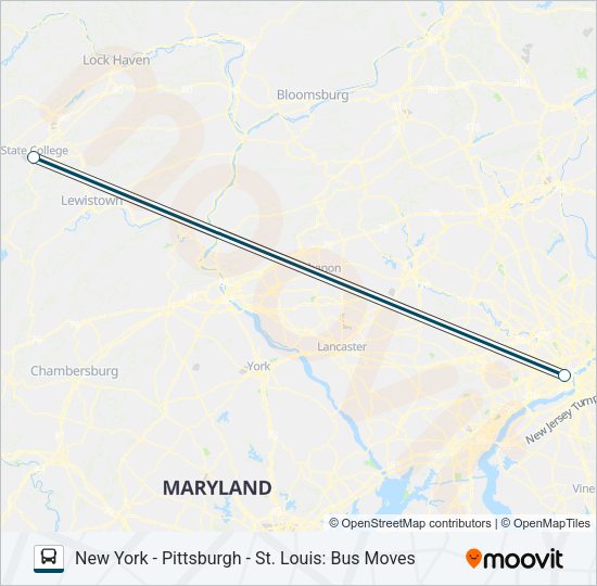 Ruta GREYHOUND US0421D: horarios, paradas y mapas - State College Bus ...