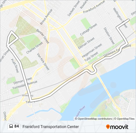 84 Route: Schedules, Stops & Maps - Frankford Transportation Center ...