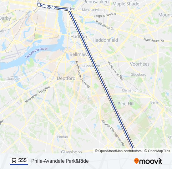 555 Route: Schedules, Stops & Maps - Avandale (Updated)