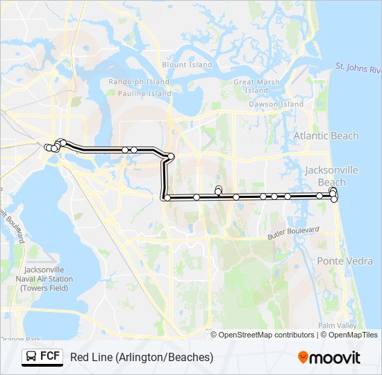 Ruta fcf: horarios, paradas y mapas - Red Line To Arlington Beaches ...