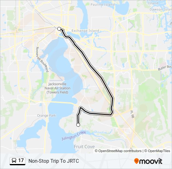 17 Route: Schedules, Stops & Maps - Non-Stop To JRTC (Updated)