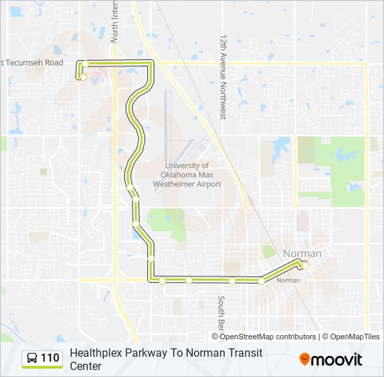 110 Route: Schedules, Stops & Maps - Inbound (Updated)