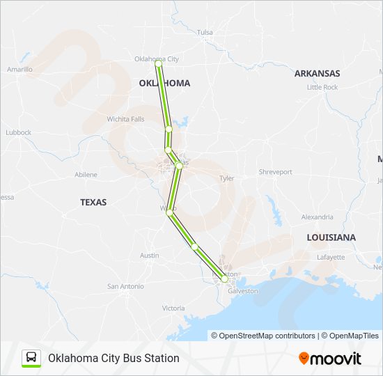 FLIXBUS 2242 Route: Schedules, Stops & Maps - Oklahoma City Bus Station ...