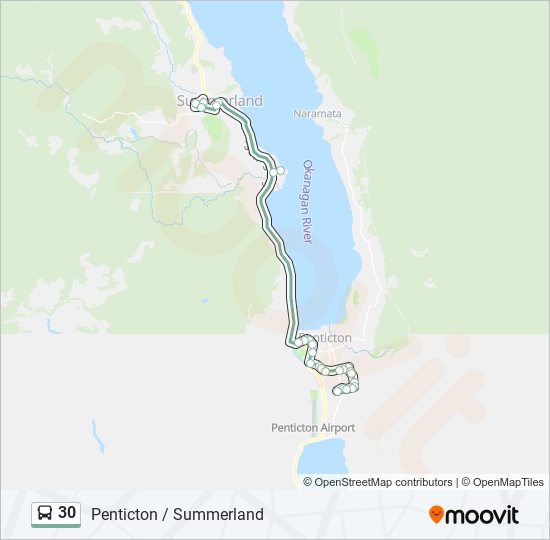 30 Route: Schedules, Stops & Maps - Summerland (Updated)