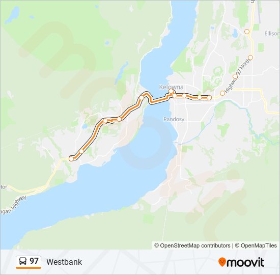 97 Route: Schedules, Stops & Maps - Westbank (Updated)