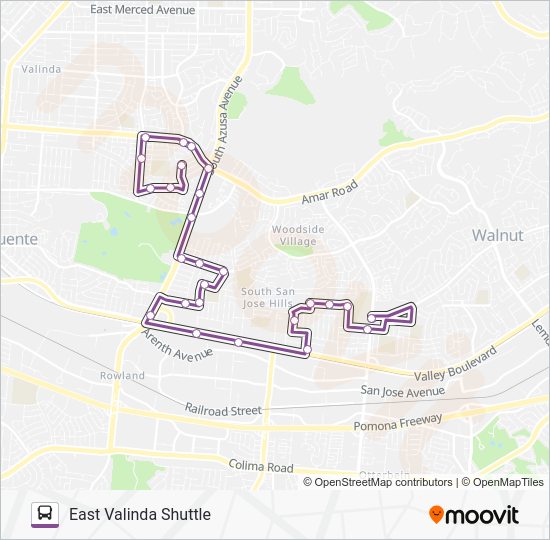 Ruta EAST VALINDA SHUTTLE: horarios, paradas y mapas - Nogales High ...