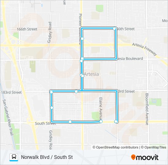 Ruta artesia transit: horarios, paradas y mapas - Norwalk Blvd / South ...