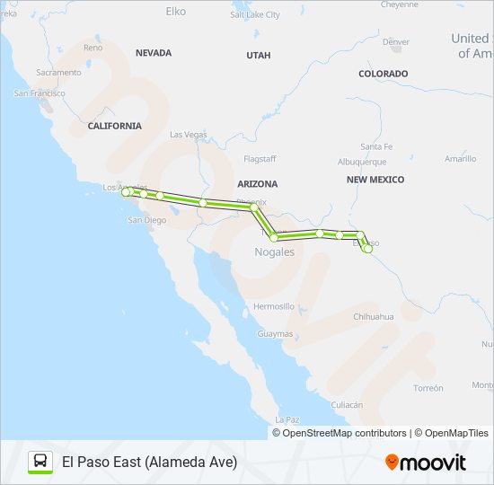 flixbus n2203 Route: Schedules, Stops & Maps - El Paso East (Alameda ...