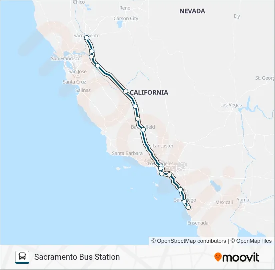 GREYHOUND US0831 Route: Schedules, Stops & Maps - Sacramento Bus ...