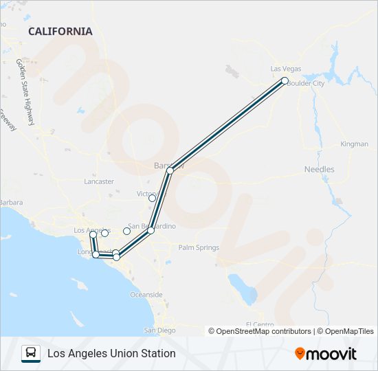 Ruta greyhound us0900: horarios, paradas y mapas - Los Angeles Union ...