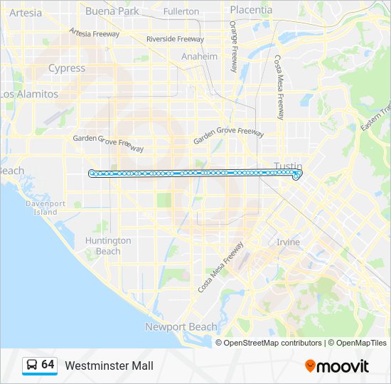 64 Route: Schedules, Stops & Maps - Westminster Mall (Updated)