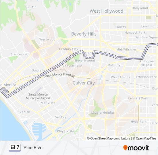 7 Route: Schedules, Stops & Maps - Downtown SM (Updated)