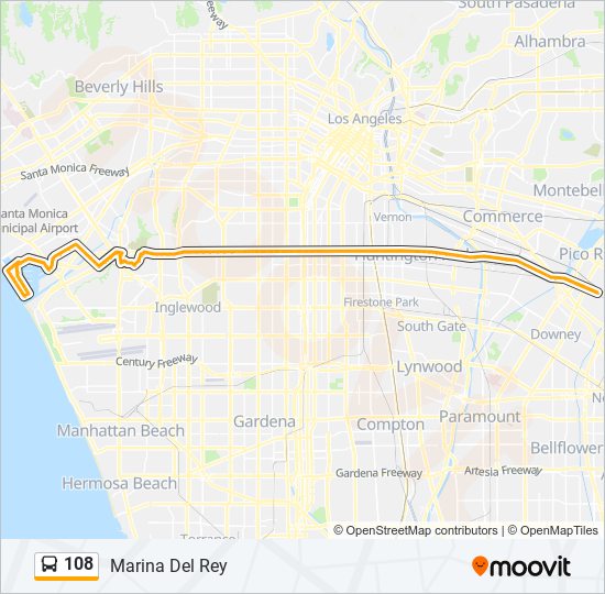 108 Route: Schedules, Stops & Maps - Marina Del Rey (Updated)