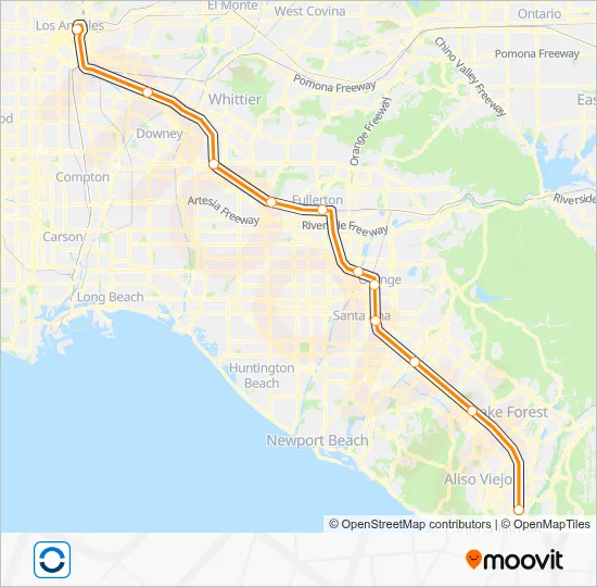 OC LINE Route: Schedules, Stops & Maps - Outbound to Oceanside (Updated)