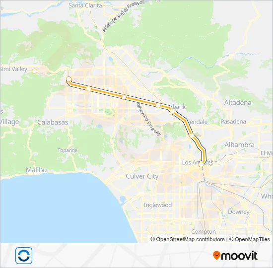 VC LINE Route: Schedules, Stops & Maps - Inbound to L.A. Union Station ...