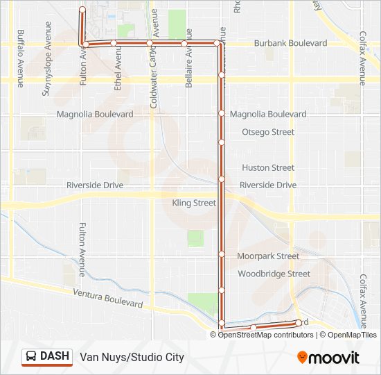 Ruta DASH: horarios, paradas y mapas - Fulton Ave & Hatteras St ...