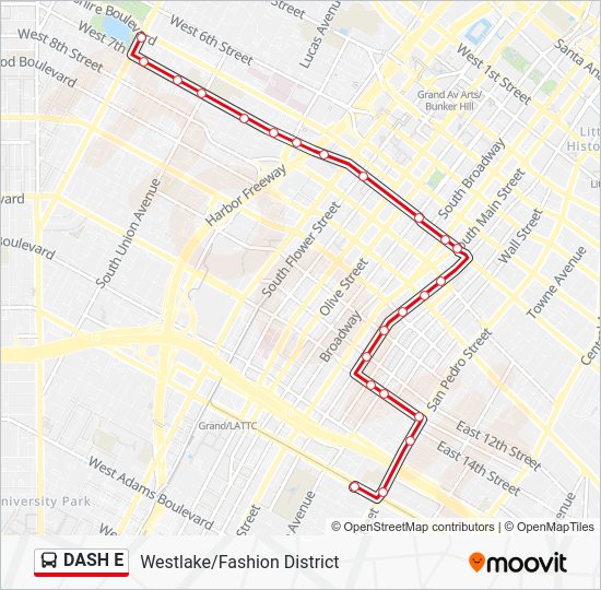 Ruta dash e: horarios, paradas y mapas - Northbound (Actualizado)