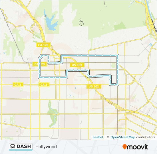 DASH Route: Schedules, Stops & Maps - Hollywood to Red Line Vermont via ...