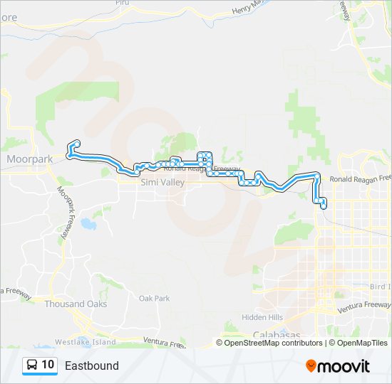 10 Route: Schedules, Stops & Maps - Eastbound (Updated)