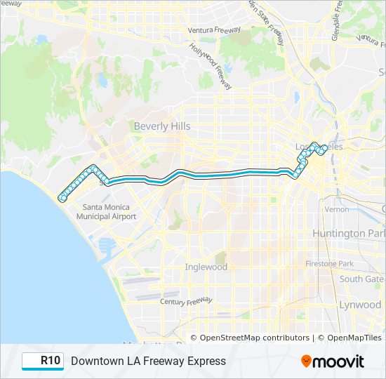 r10 Route: Schedules, Stops & Maps - Downtown LA Express (Updated)