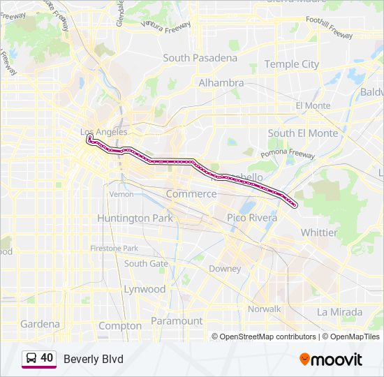 40 Route: Schedules, Stops & Maps - 40 Beverly Blvd (Updated)