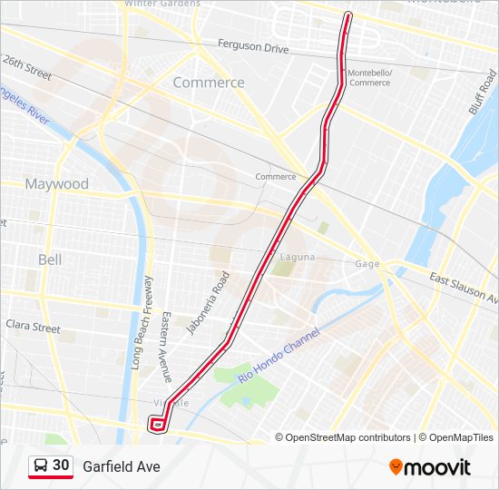 30 Route: Schedules, Stops & Maps - 30 Garfield Ave (Updated)