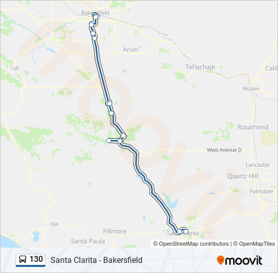 130 Route: Schedules, Stops & Maps - Bakersfield (Updated)