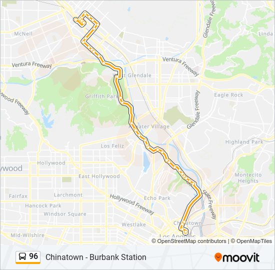 96 Route: Schedules, Stops & Maps - Cesar Chavez / Main (Updated)