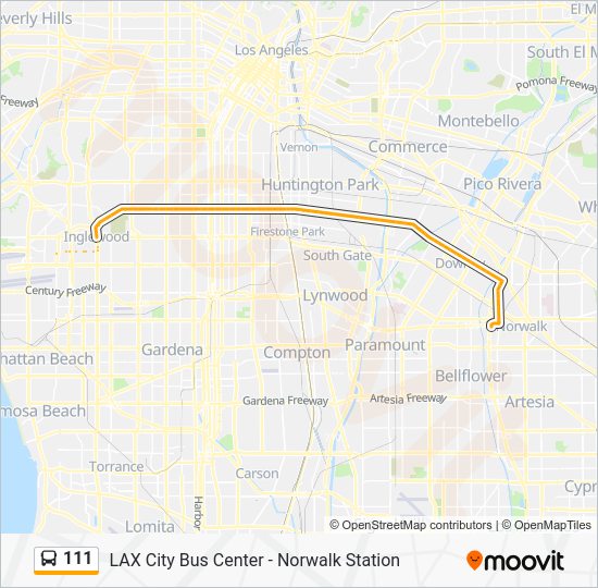 111 Route: Schedules, Stops & Maps - Norwalk Station / C Line (Updated)