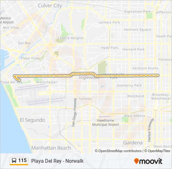 115 Route: Schedules, Stops & Maps - Broadway - Manchester (Updated)