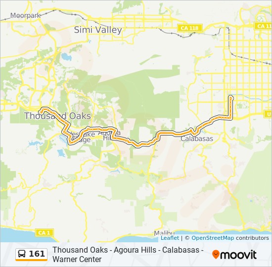 161 Route: Schedules, Stops & Maps - Thousand Oaks Transit Ctr