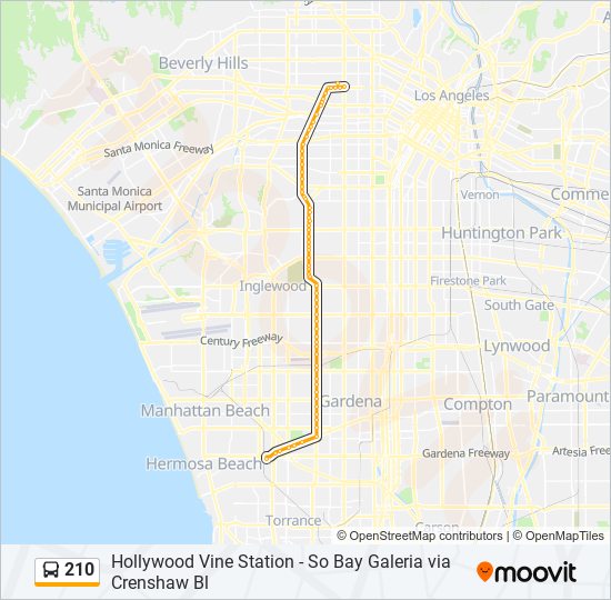 210 Route: Schedules, Stops & Maps - Wilshire / Western Station (Updated)