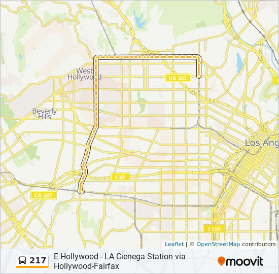 217 Route: Schedules, Stops & Maps - LA Cienega / Jefferson Sta